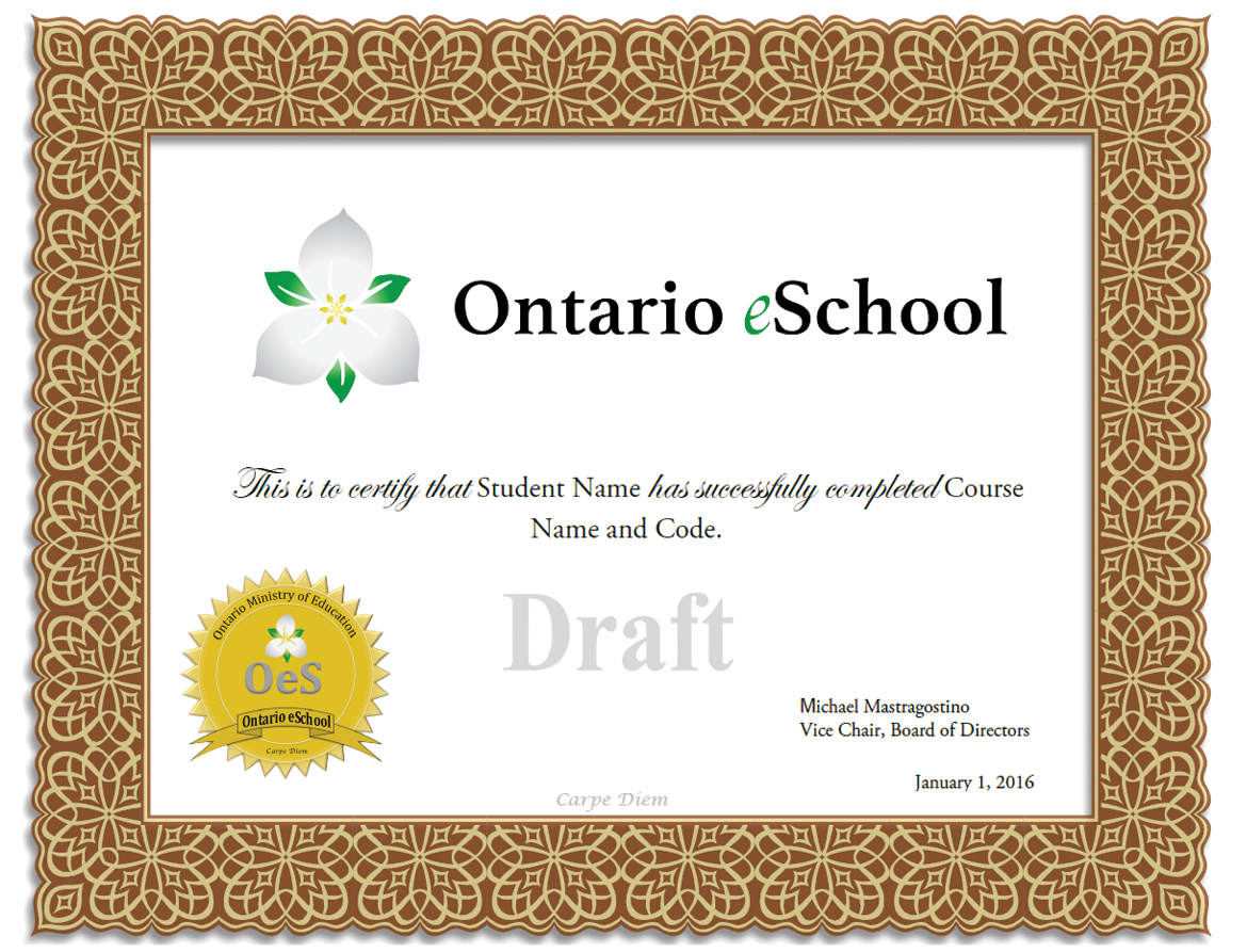 認證 - Ontario eSchool